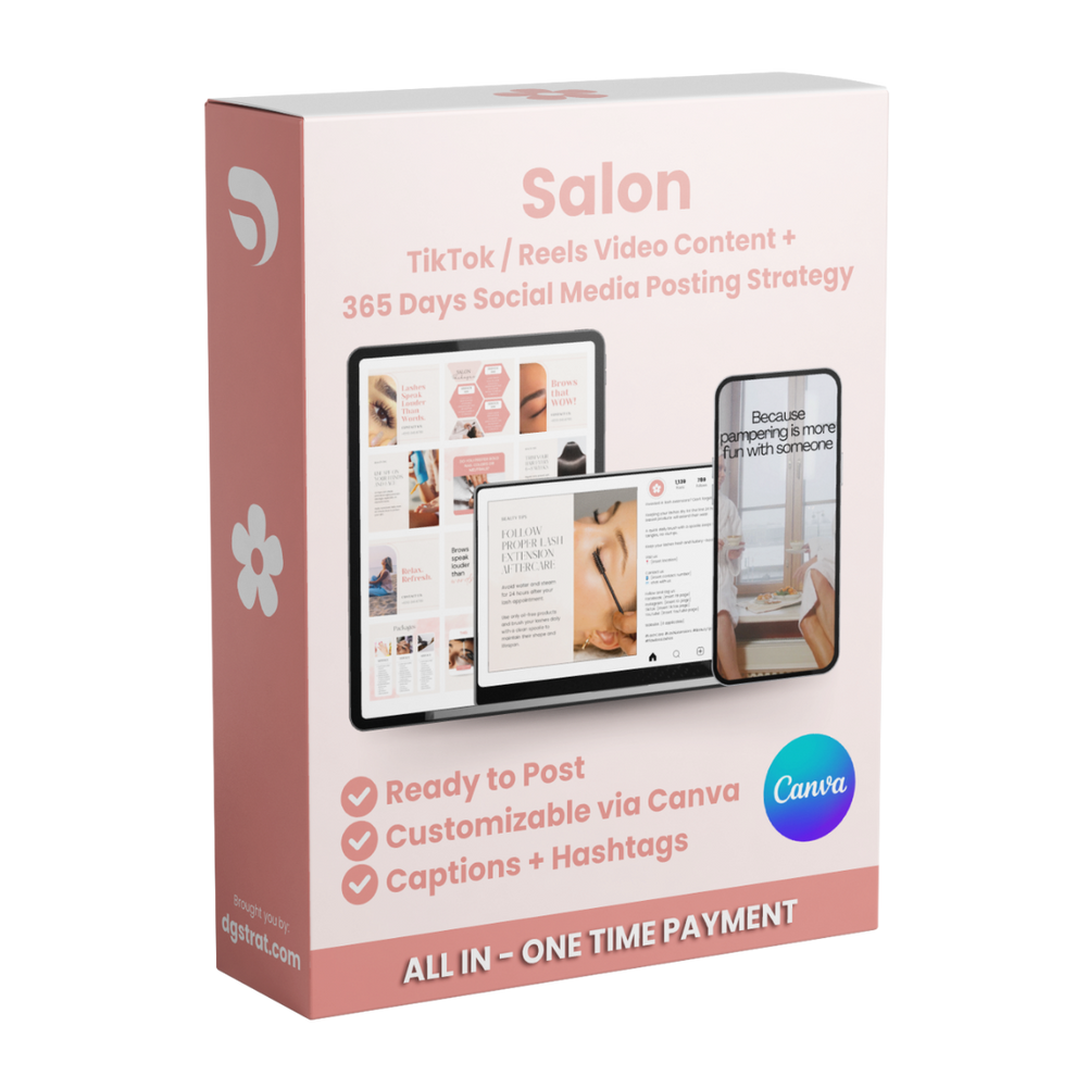 Salon - Ready to Post and Customize Social Media Images and Videos – DG ...