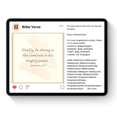 Social Media Inspirational Content - Daily Bible Verse – DG Strategists