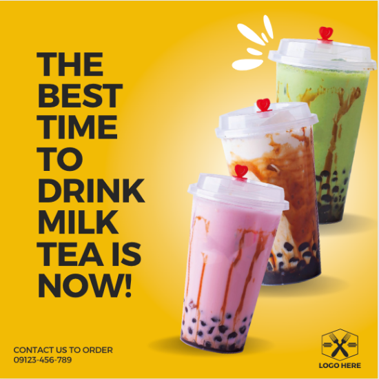 Social Media Posts and Templates for Milk Tea Shops – DG Strategists