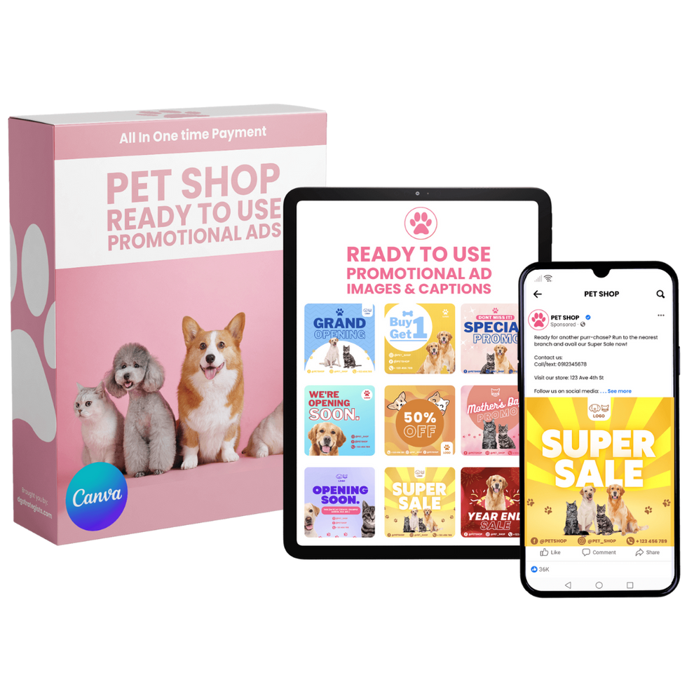 Social Media Sponsored Ads Content for Pet Shop – DG Strategists